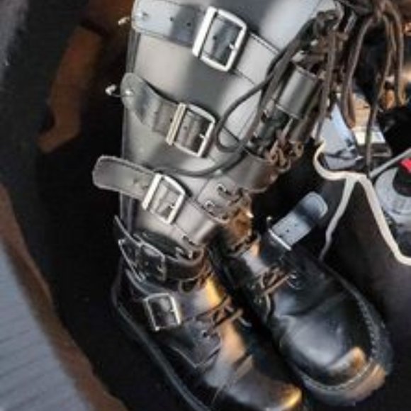 Demonia | Shoes | Demonia Brand Name Steel Toe Boots | Poshmark